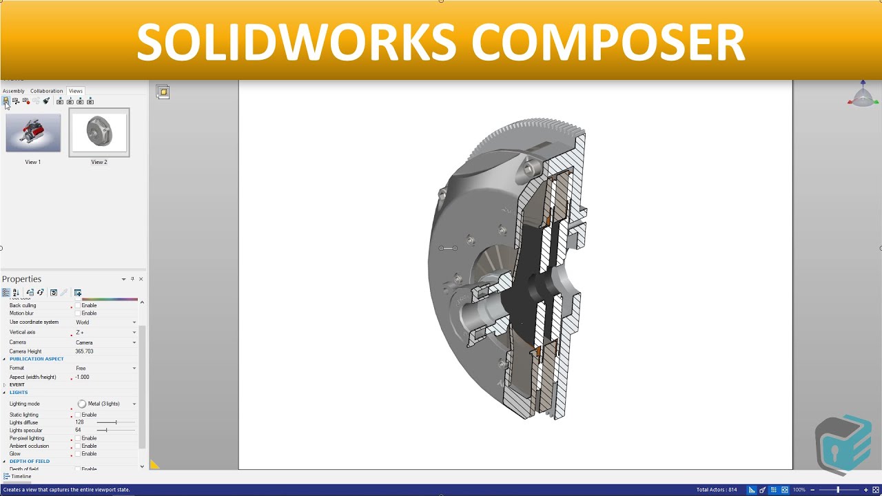 SOLIDWORKS Composer - Cutting Plane - YouTube
