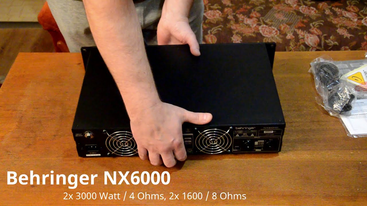 BEHRINGER NX 6000 - Rozbaľovanie/Unboxing - YouTube