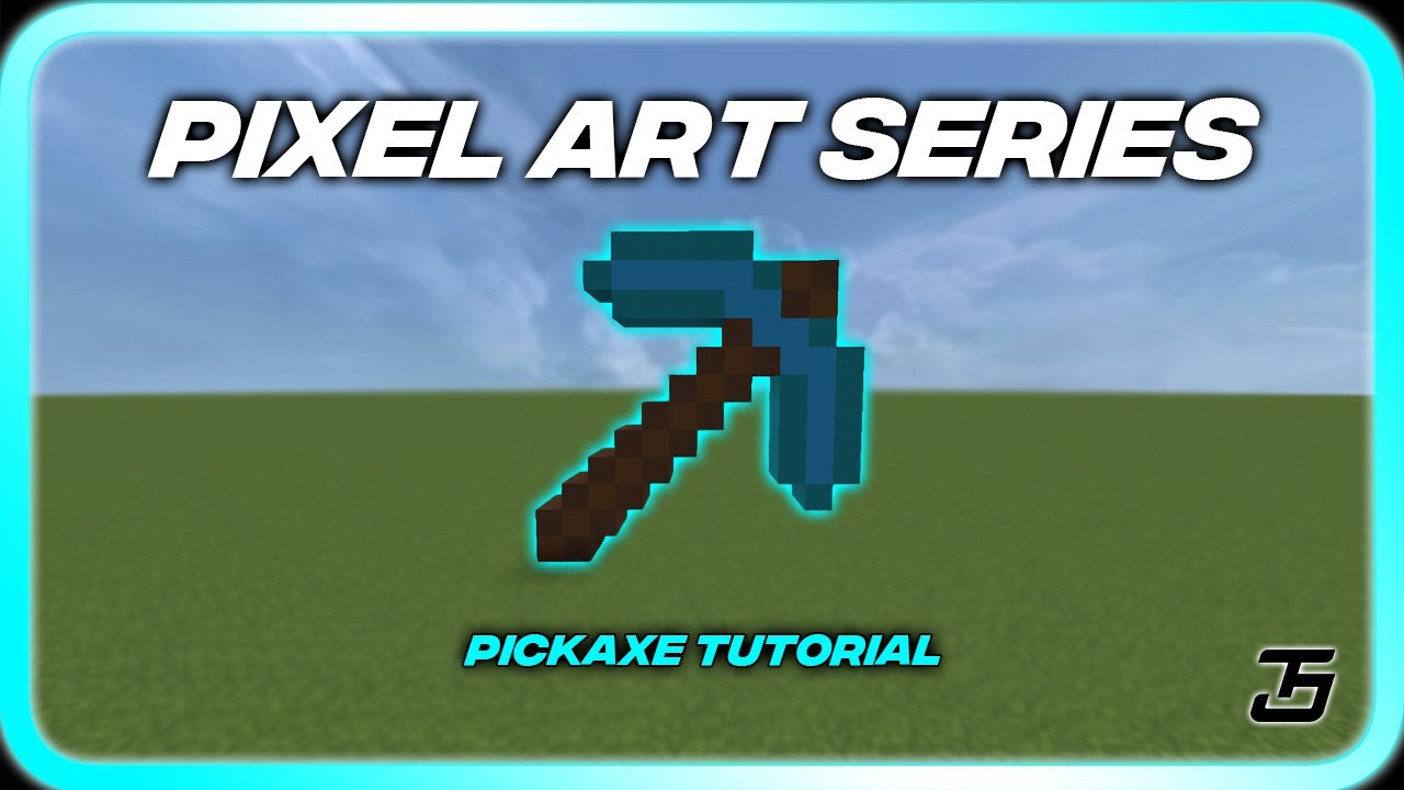 Minecraft Pixel Art - Pickaxe Tutorial - YouTube