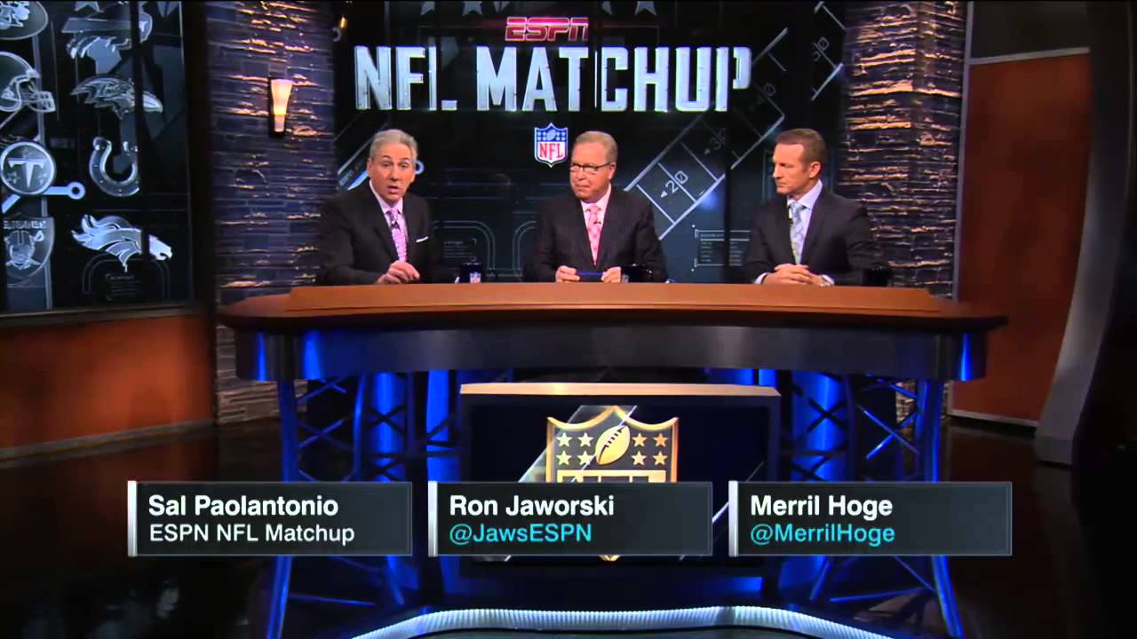 ESPN NFL MATCHUP SHOW Preview for week 10 - YouTube