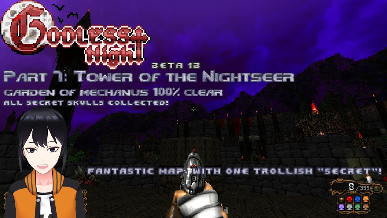 Doom 2 | Godless Night 1beta B, part 7: Tower of the Nightseer, Garden ...