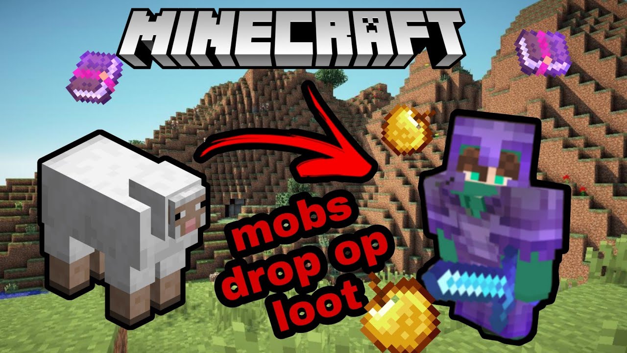 Mobs drop op loot mod | Minecraft PE mods|Minecraft 1.19 | - YouTube