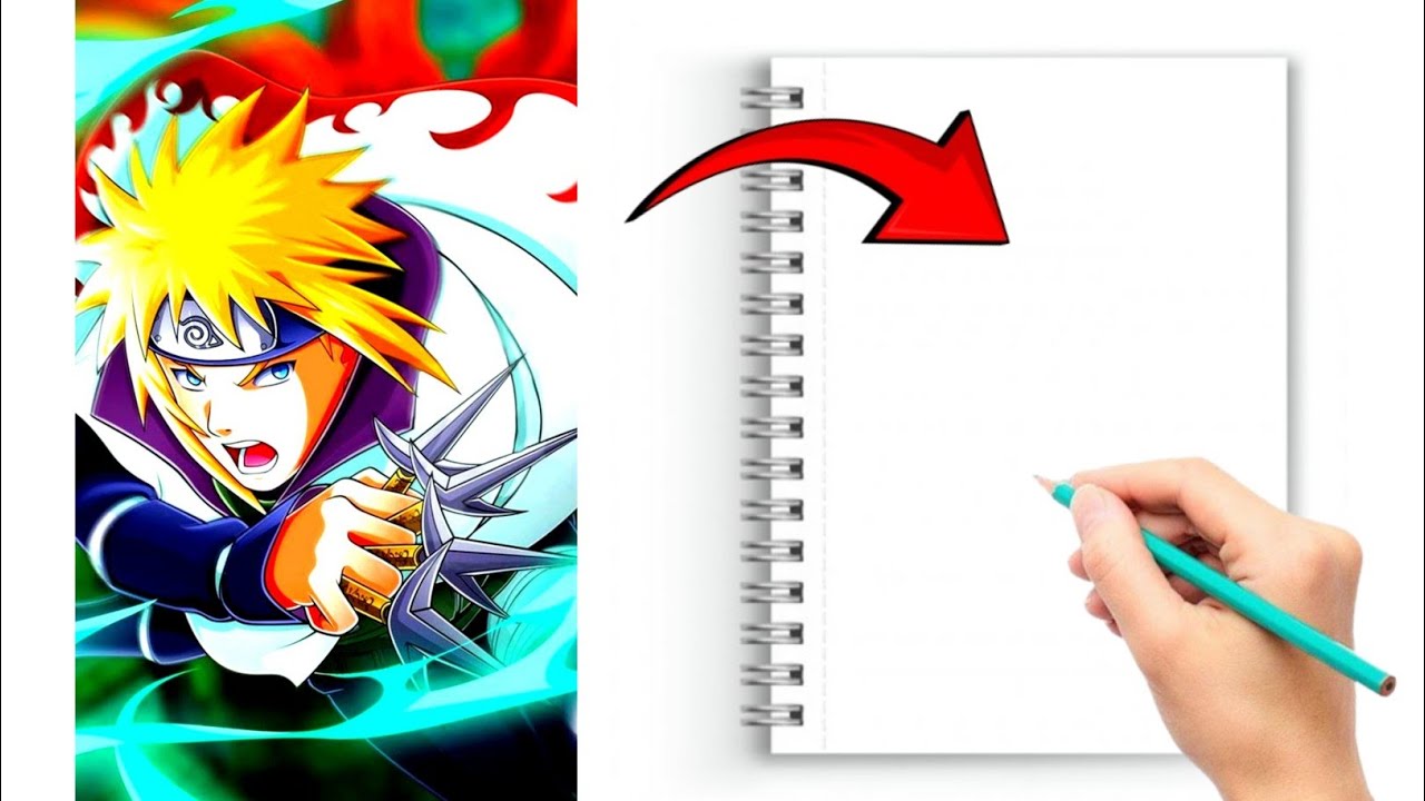 Minato Namikaze Drawing realistic anime drawing tutorial step by step ...