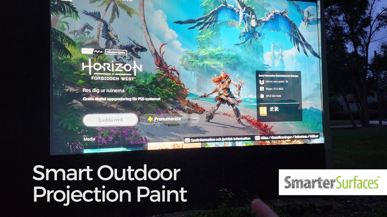 Outdoor Gaming Setup using Smart Outdoor Projection Paint feat ...