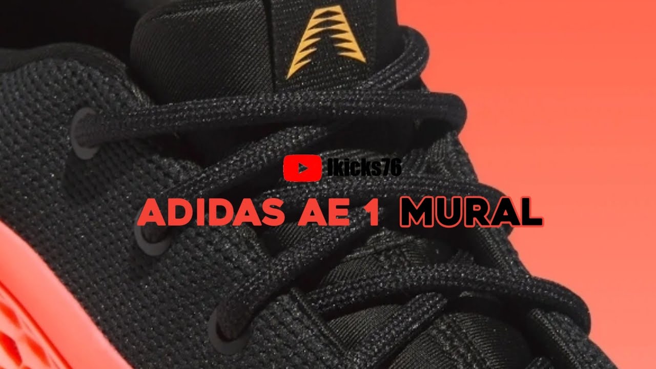 Anthony Edwards Adidas AE 1 Low "Mural" Detailed Look #ae1 - YouTube