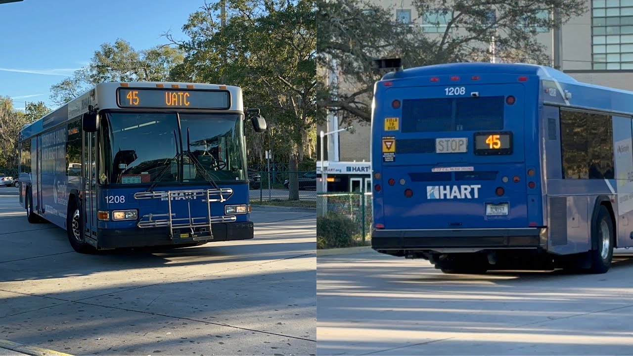 Hart bus #1208 on Route 45 leaving University Area Transit Center - YouTube
