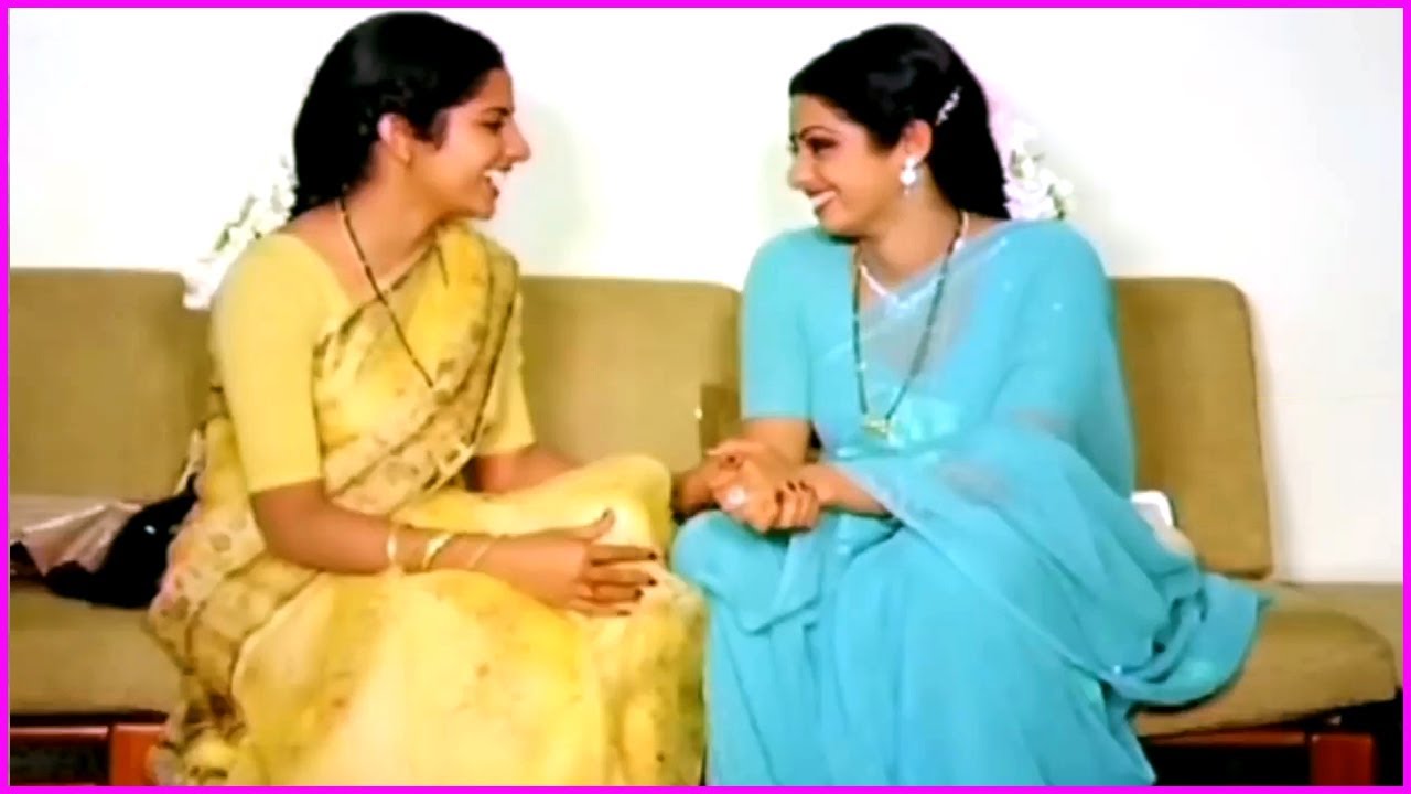 Sridevi Best Acting Scenes in Telugu | Muddula Mogudu Movie Scenes ...