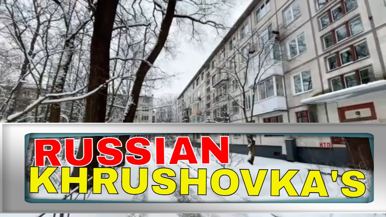 Soviet Suburbs in Russia "Khrushovka" Neighbourhood from 60's - YouTube