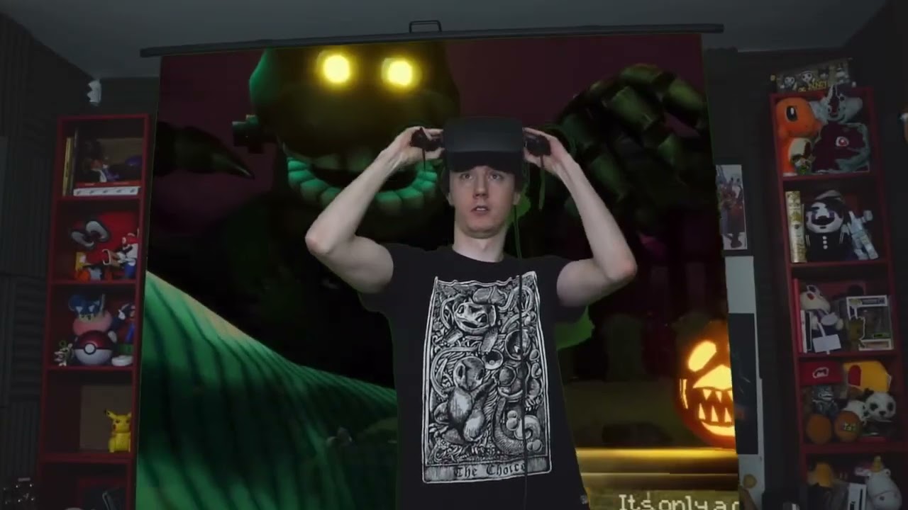 Dawko breaks his light playing Fnaf VR - YouTube