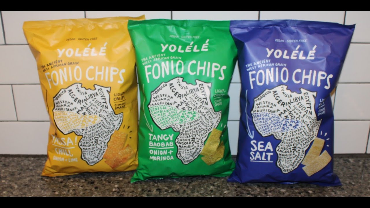 Yolélé (Yolele) Fonio Chips: Chili, Onion + Lime, Baobab, Onion ...