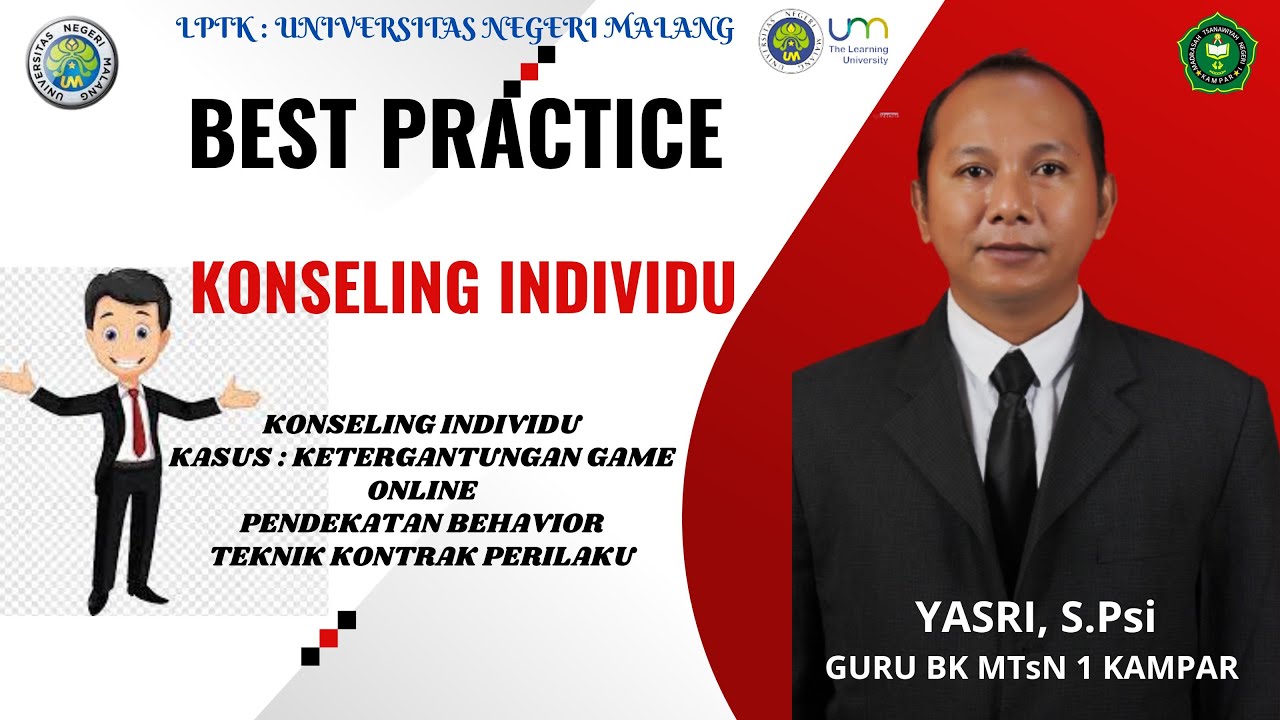 VIDEO BEST PRACTICE BK PPG DALJAB BACTH 2 TAHUN 2023 II KONSELING INDIVIDU - YouTube