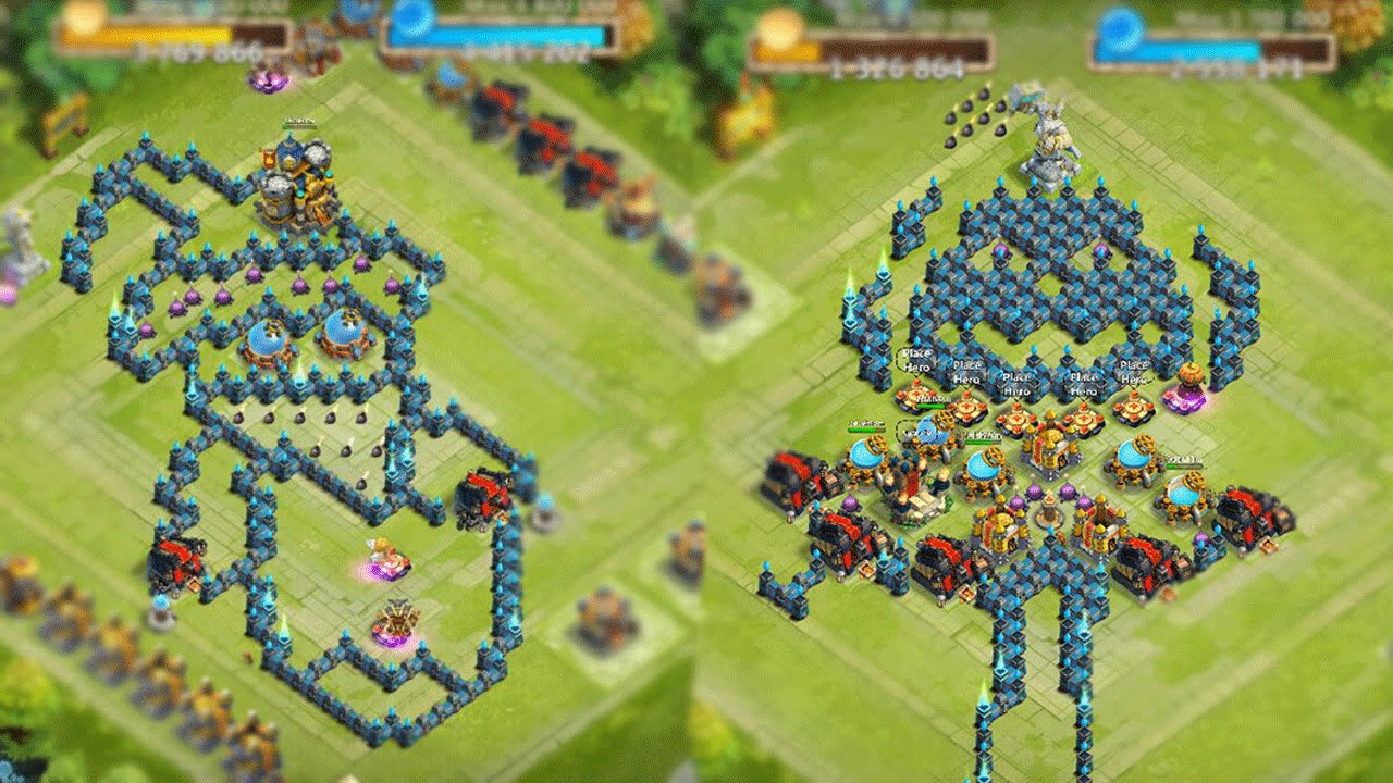 Castle Clash Sick Bases! - YouTube