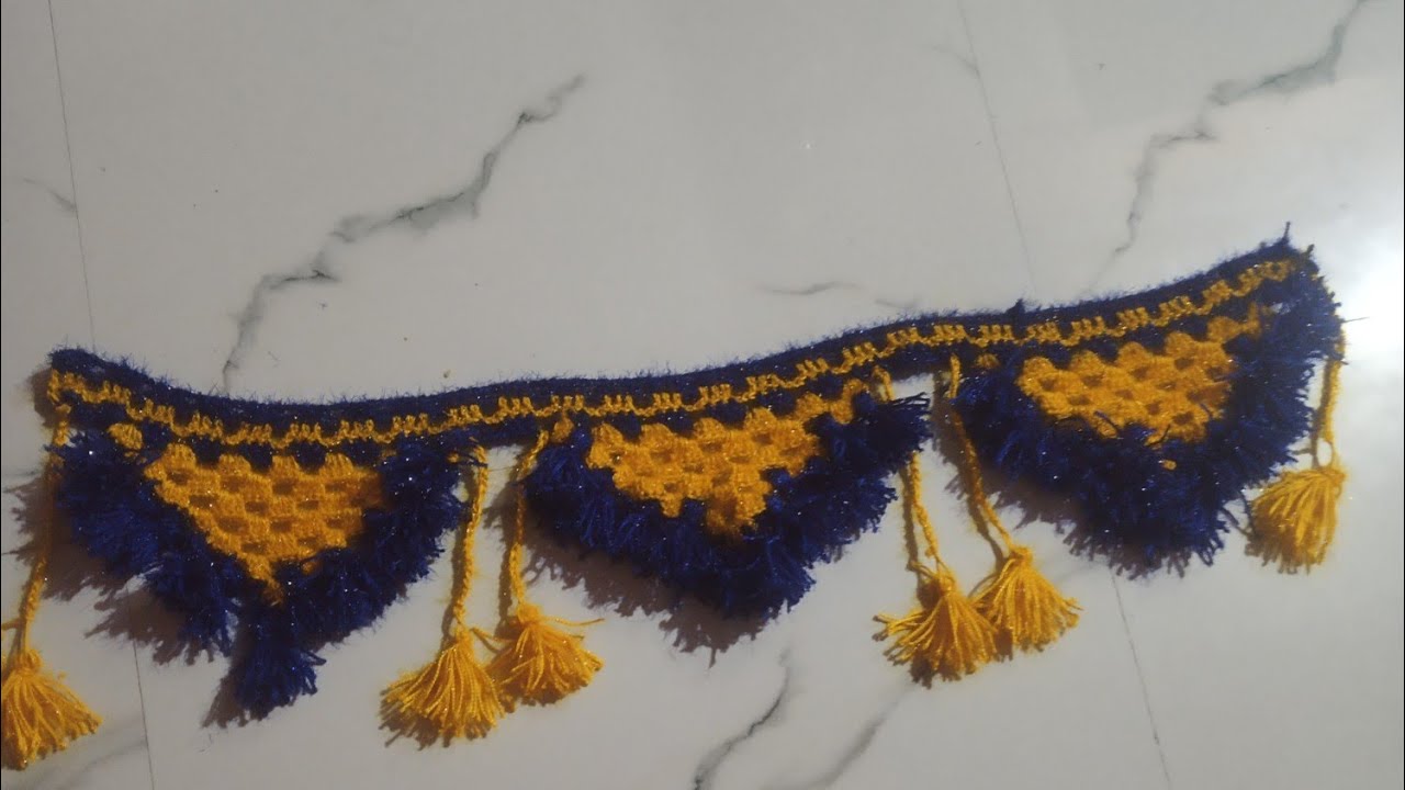 latest toran design,#2024 ka woolen toran, jhalar gate parda, woolen ...