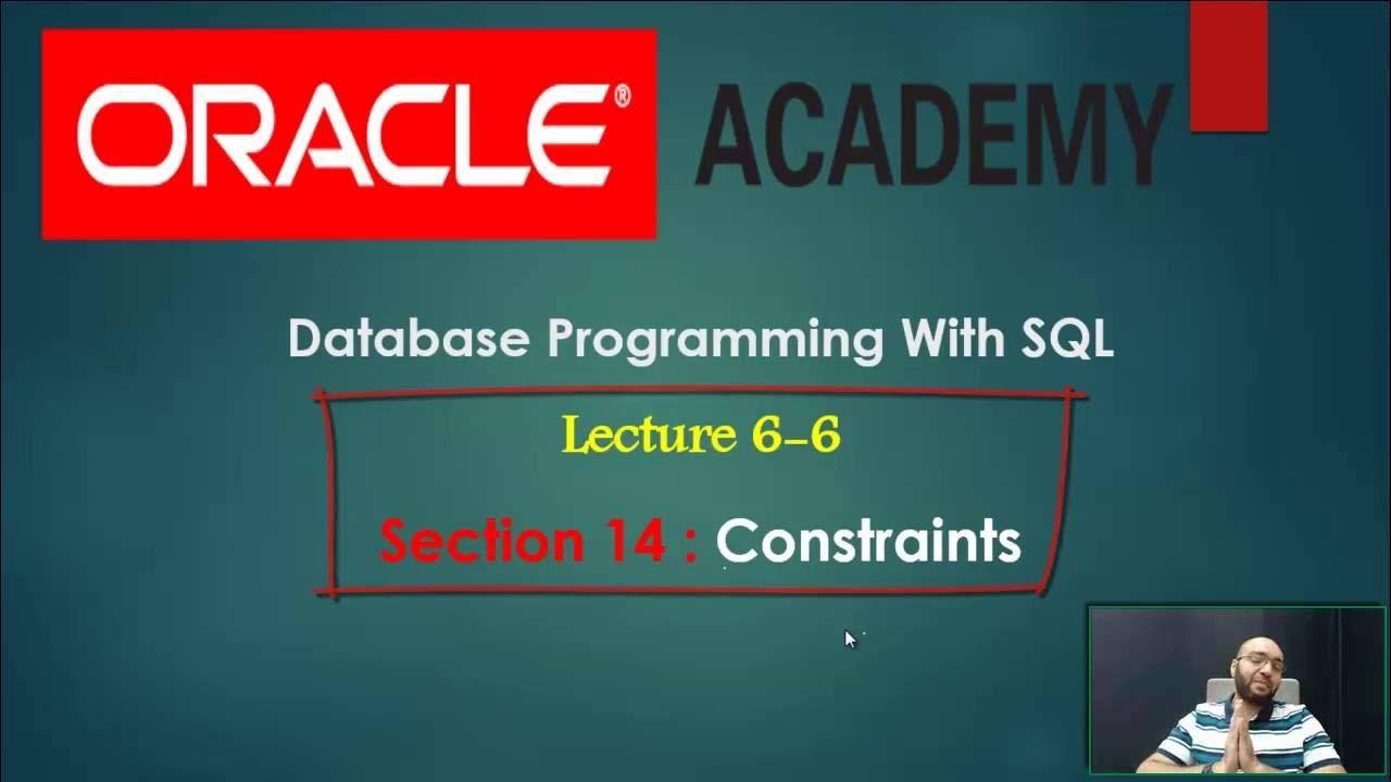 Database Programming With SQL - Section 14 - Part 6 - YouTube