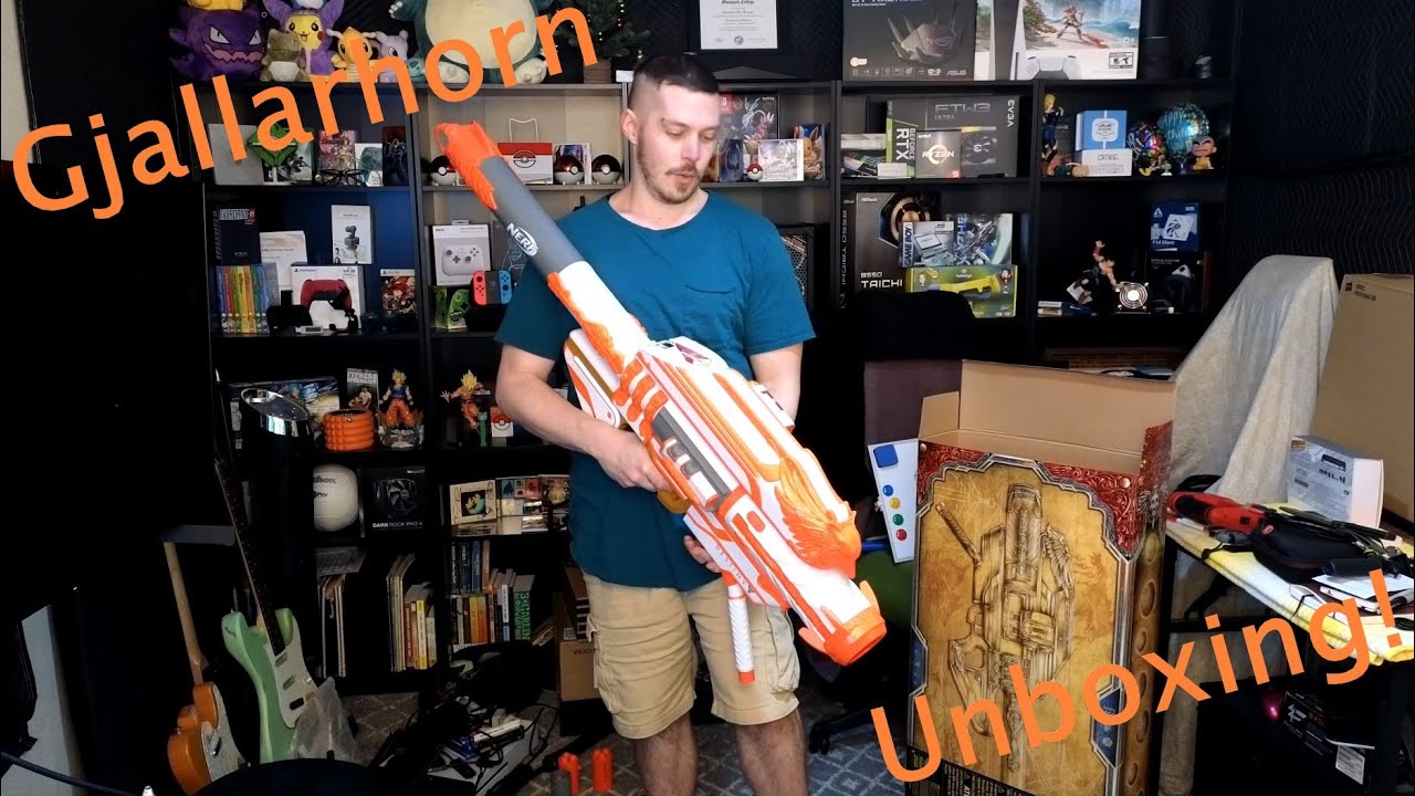 Nerf Gjallarhorn Unboxing! (and Learning Process XD) - YouTube