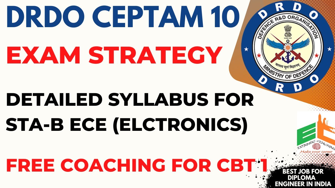 DRDO CEPTAM 10 Exam Strategy | Detailed Syllabus for STA-B ECE ...