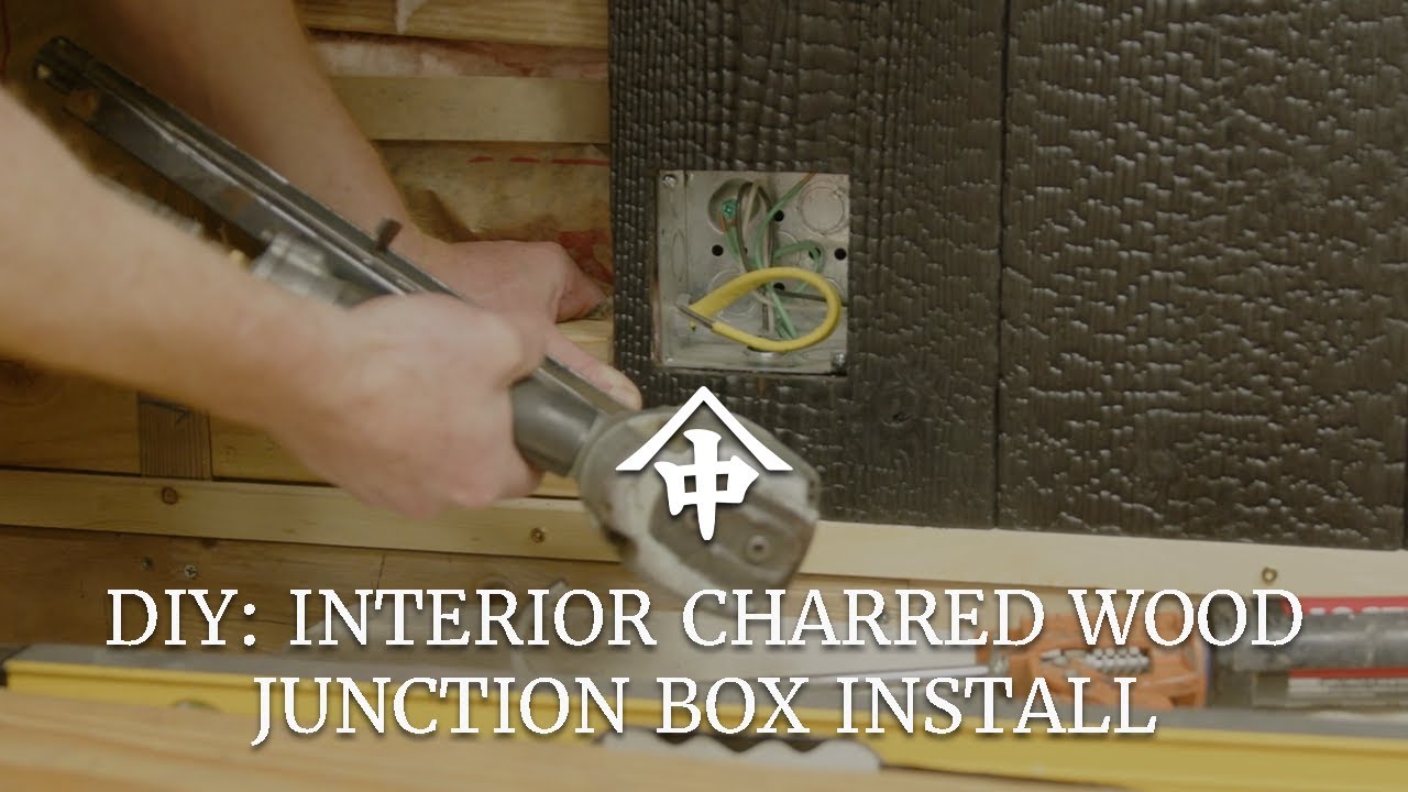 DIY: Installing Interior Suyaki® Charred Wood Paneling over a Junction ...