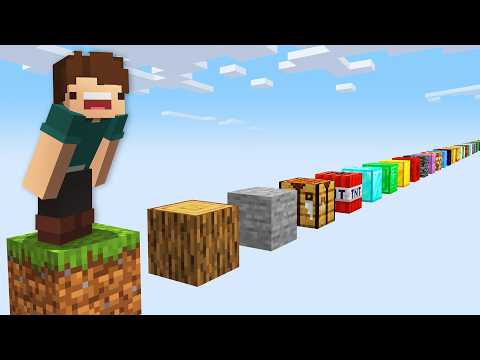 Minecraft, but there's Infinite One Blocks...