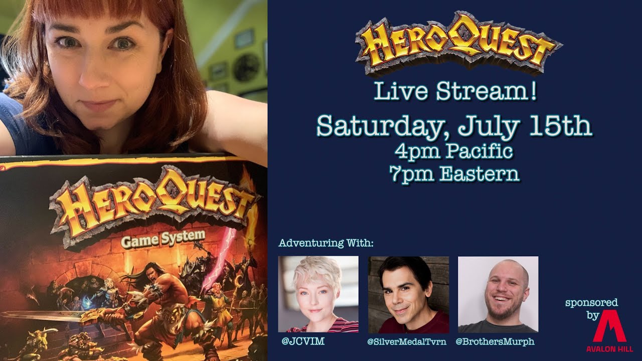 HeroQuest Day Live Stream! Saturday - 4pm PT | #sponsored by Avalon ...