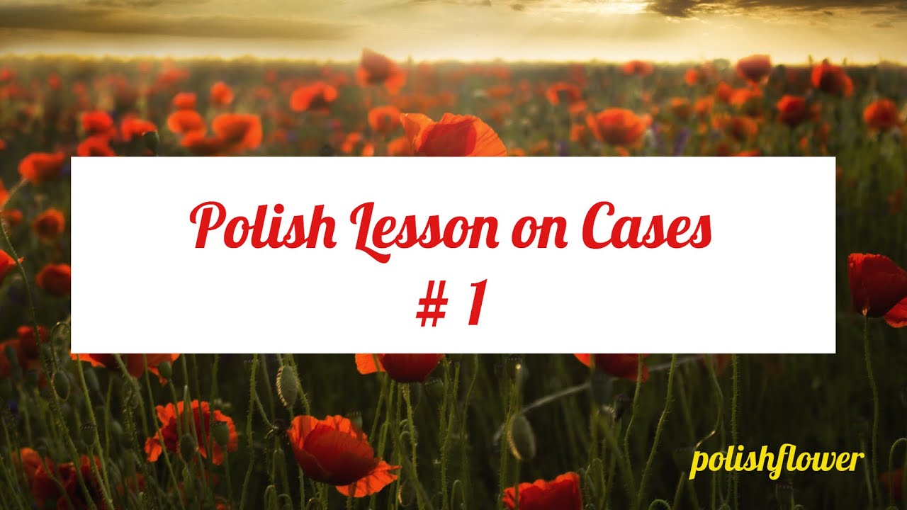 Learn Polish Case - Lesson 1 - Learn Polish - YouTube