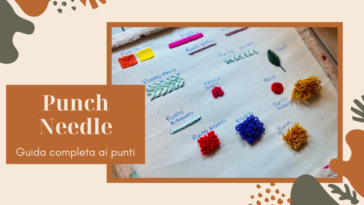 Punti Punch Needle per Principianti e Avanzati: Guida Completa - YouTube