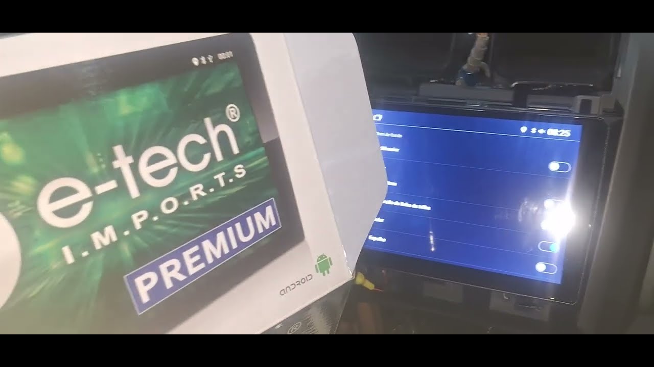 Como configurar a câmera de ré na multimídia etech 9 polegadas - YouTube