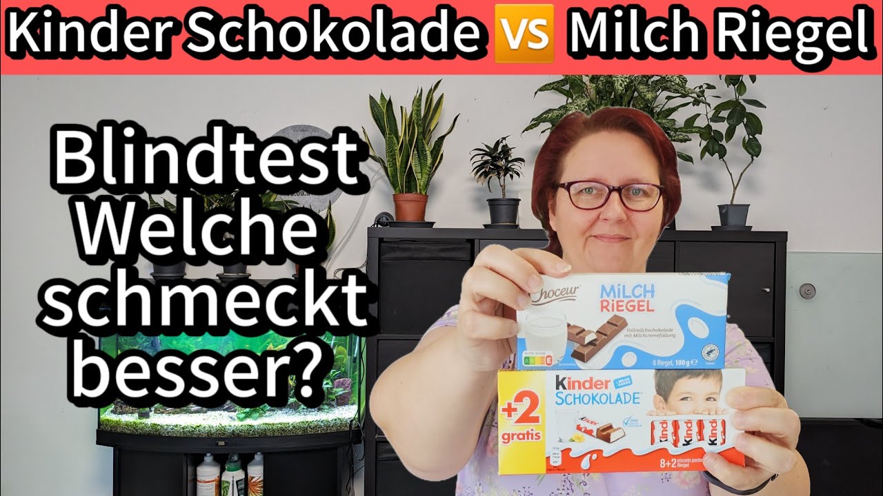 Kinder Schokolade 🆚 Choceur Milch Riegel vom Aldi: Blind Test ...