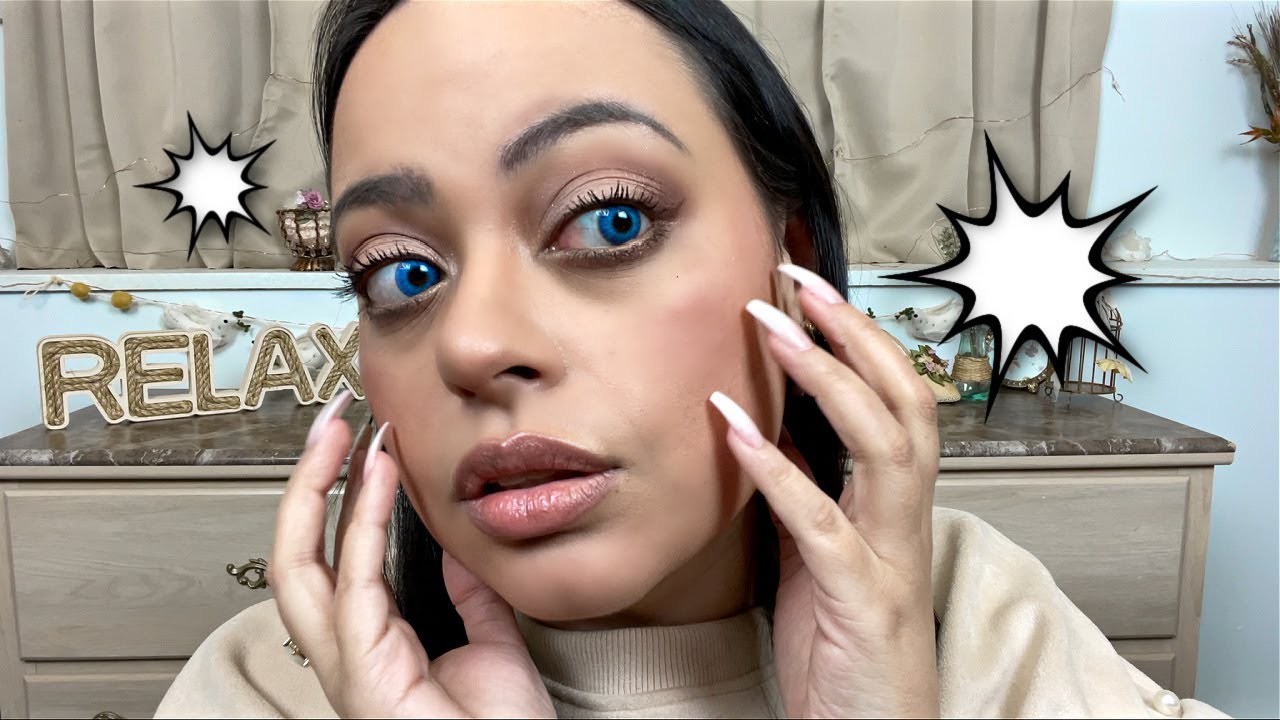 ASMR| My Face is PLASTIC! - ILLUSION TINGLES (tapping, scratching, foam ...