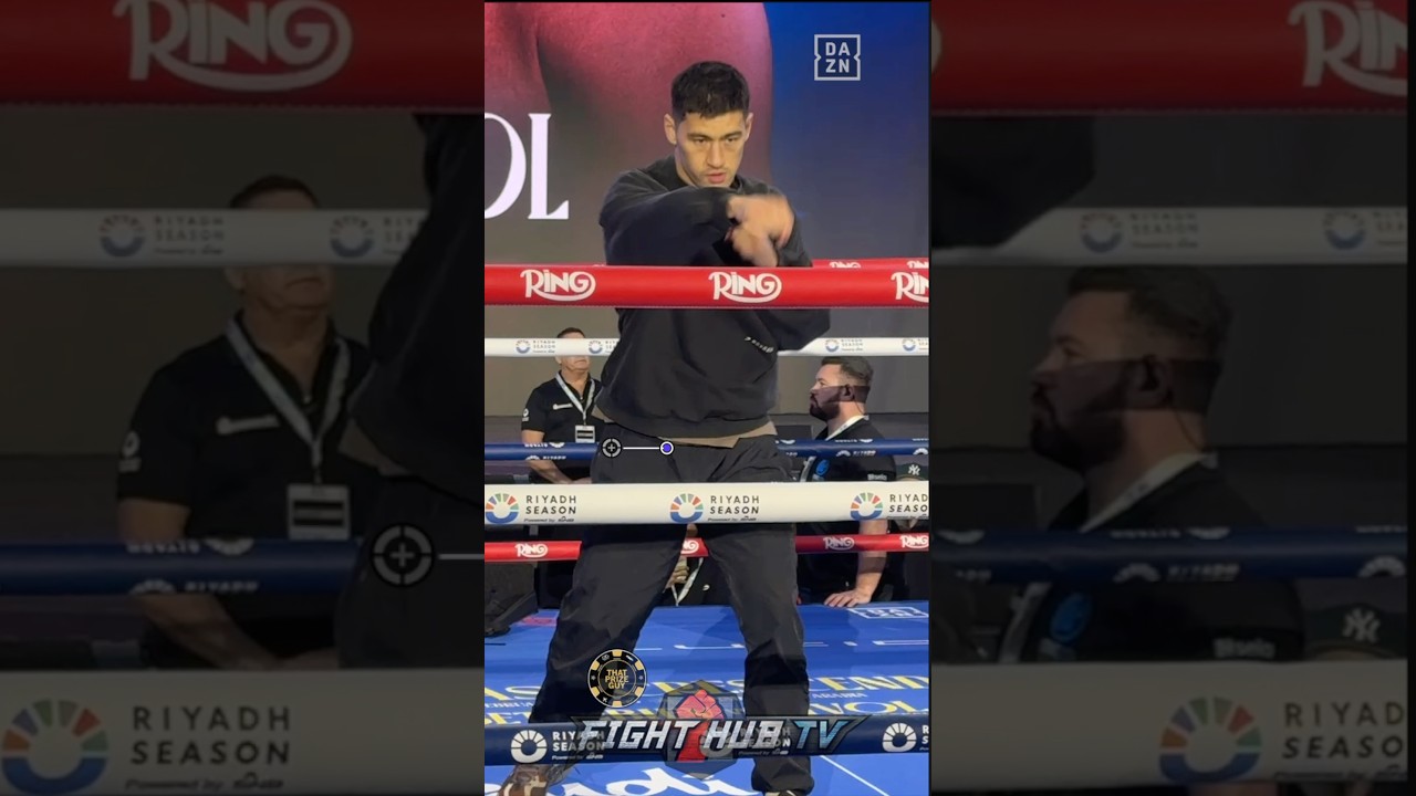 Dmitry Bivol DISPLAYS PERFECT TECHNIQUE & COMBOS at open workout! - YouTube