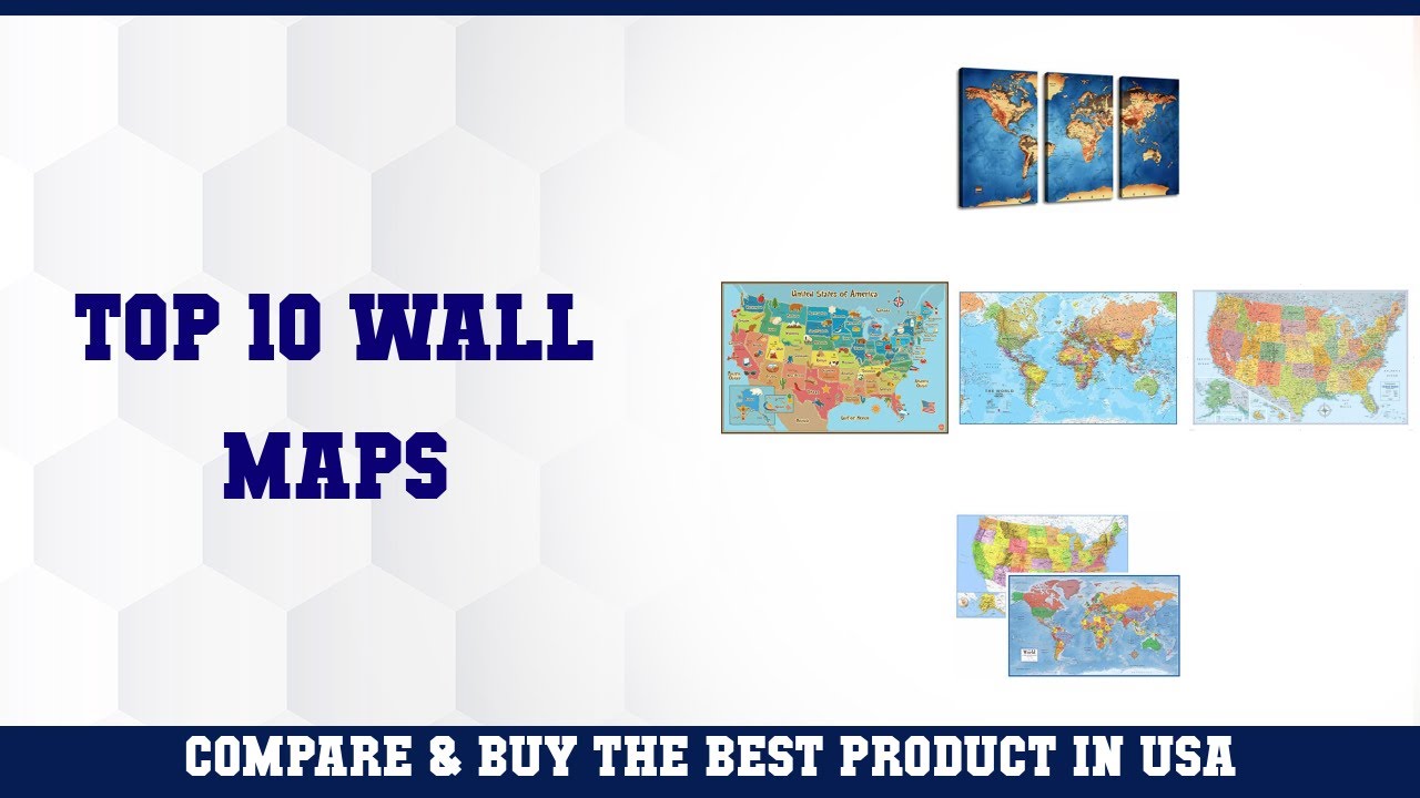 Top 10 Wall Maps to buy in USA 2021 | Price & Review - YouTube