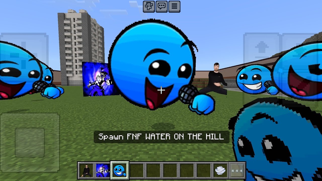 FNF WATER ON THE HILL Nextbot Added | MCPE | CN_Part16_Addon - YouTube