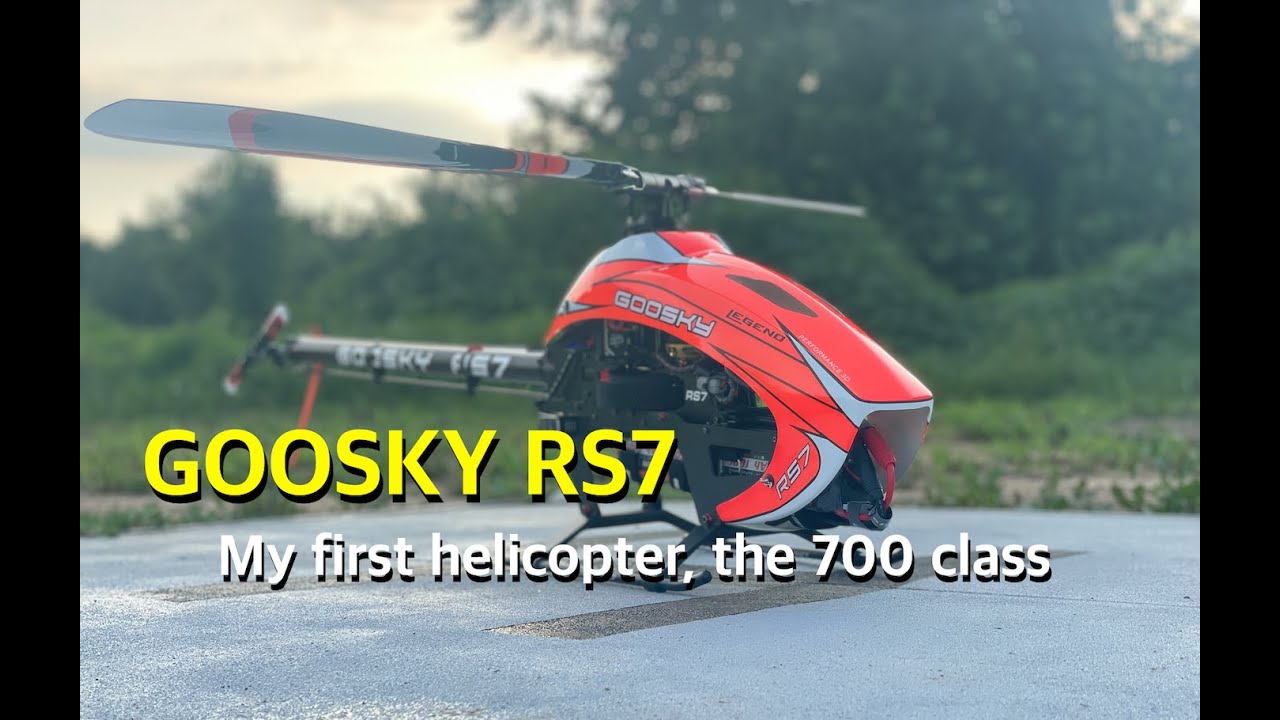 #Goosky #RS7 My Helicopter #First Flight. - YouTube