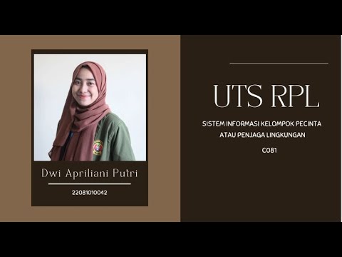 SISTEM INFORMASI KELOMPOK PECINTA ATAU PENJAGA LINGKUNGAN (UTS RPL C081) - YouTube