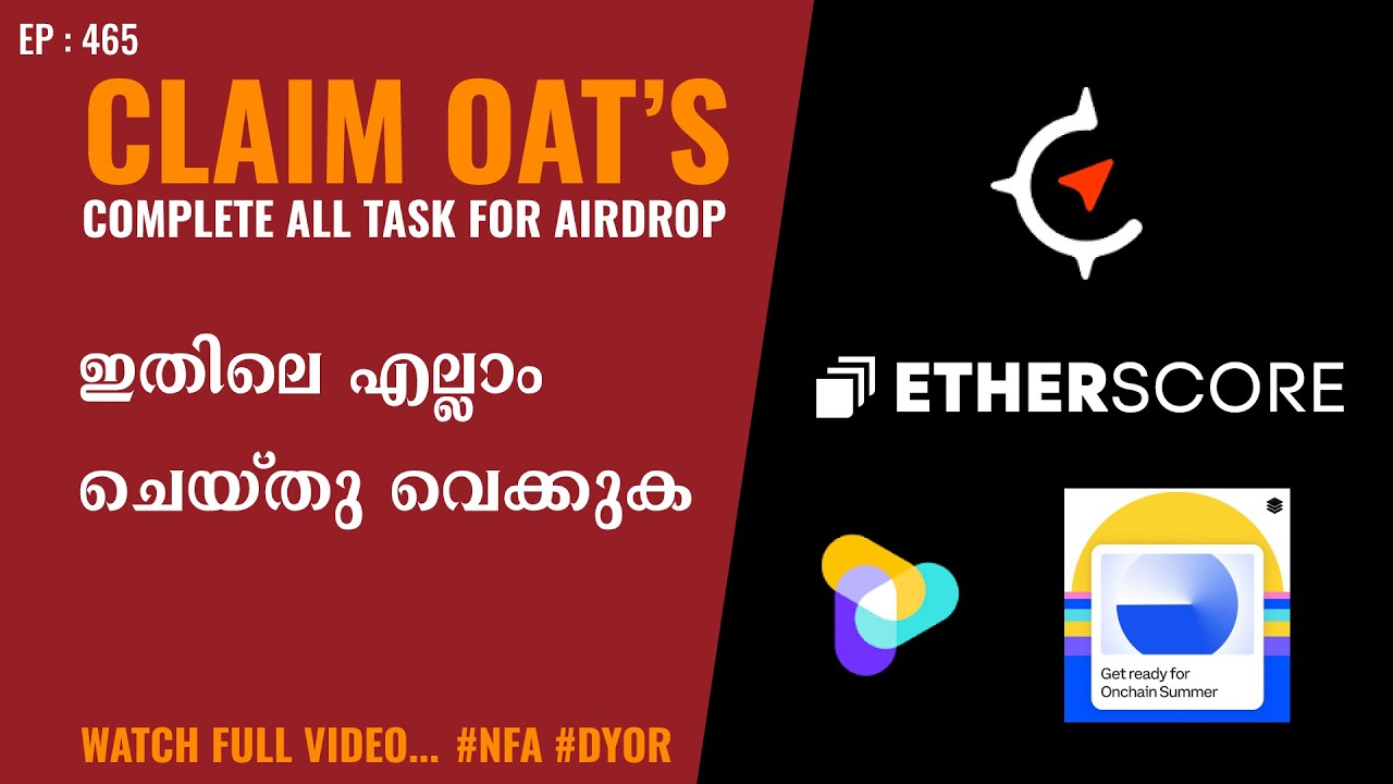 Claim OAT For Airdrops | BASE Airdrop | Gitcoin OAT | Etherscore Snapshot Vote - YouTube
