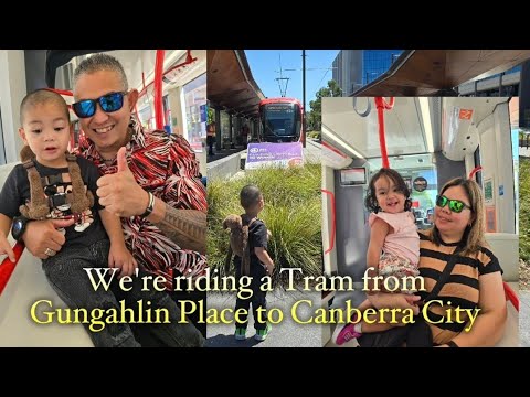 CANBERRA LIGHT RAIL FROM GUNGAHLIN PLACE TO ALINGA STREET IN CANBERRA ...