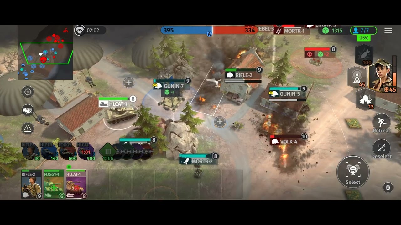 USA gameplay 🇺🇲 - world war armies ww2 pvp rts - YouTube