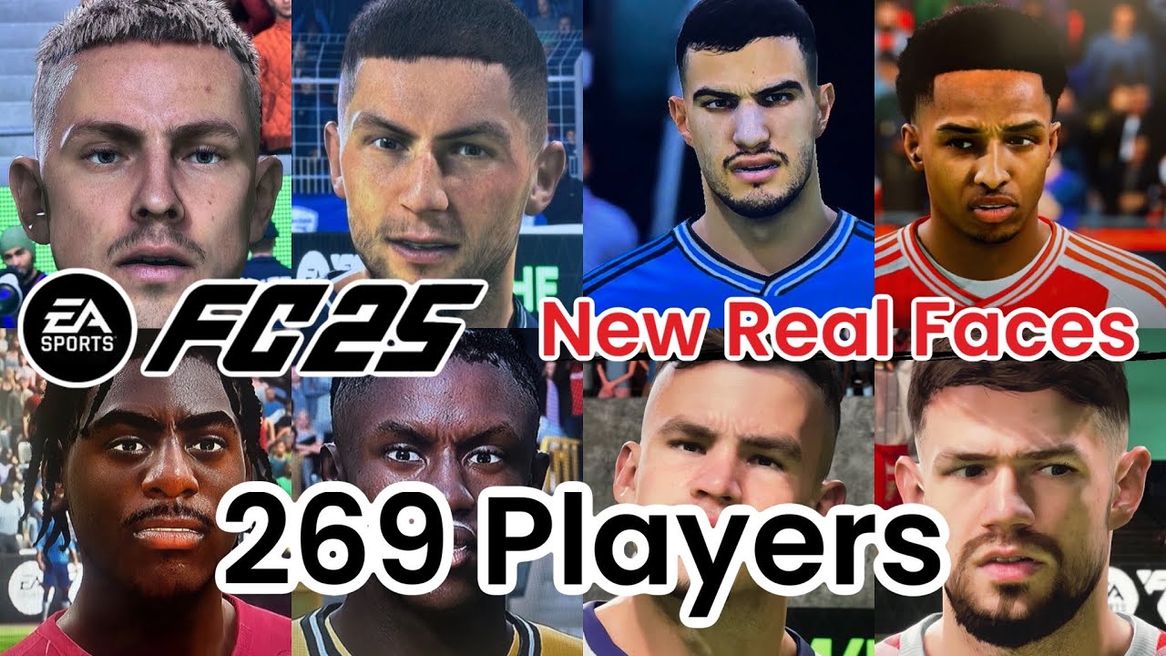 【EA SPORTS FC25】 All New Real Faces 269 Players - YouTube