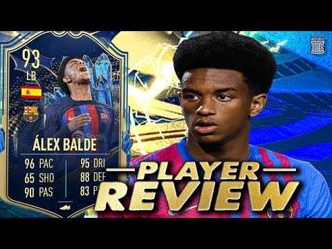 93 TEAM OF THE SEASON ALEX BALDE PLAYER REVIEW! - TOTS - FIFA 23 ...