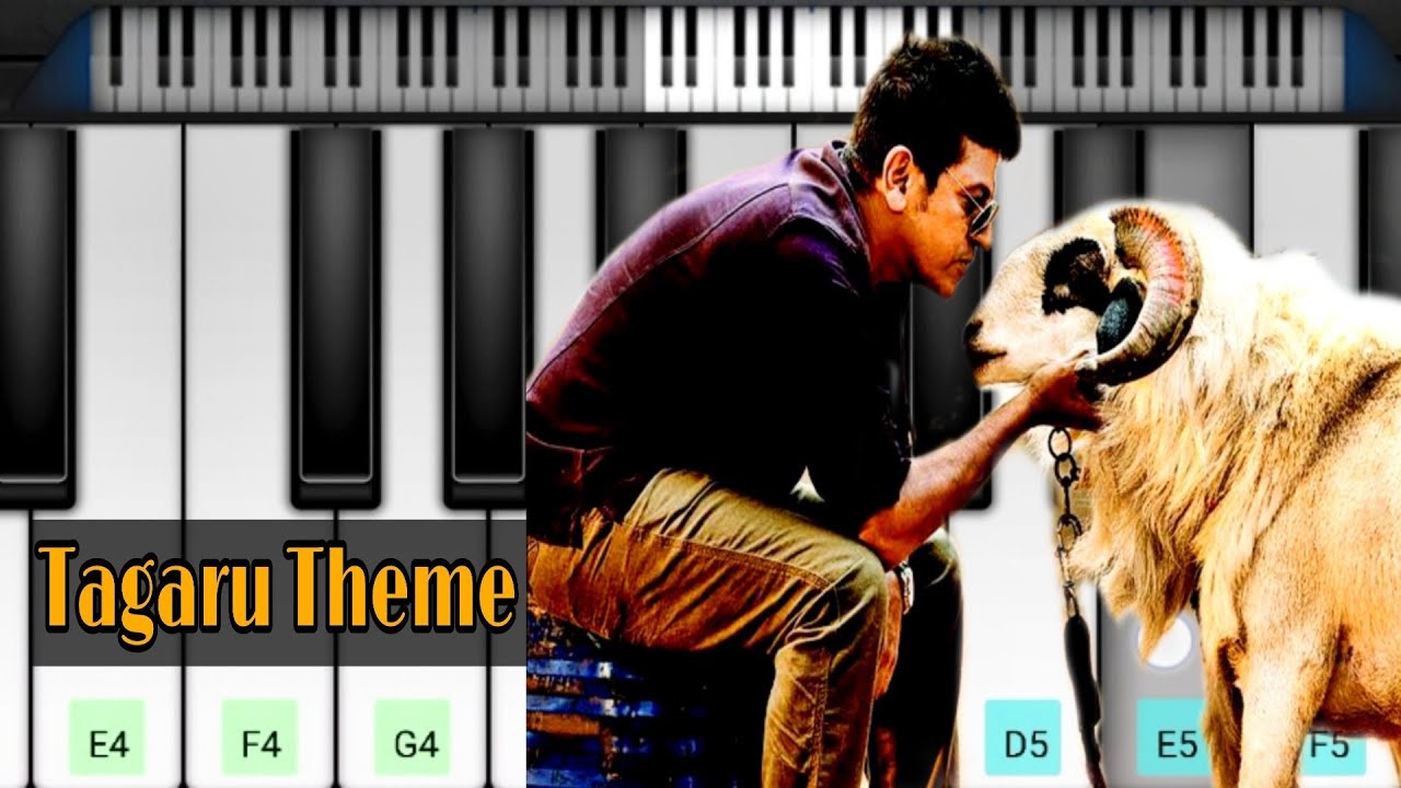 Tagaru Theme Piano Tutorial | Tagaru Bgm | Shivrajkumar | Dolly ...