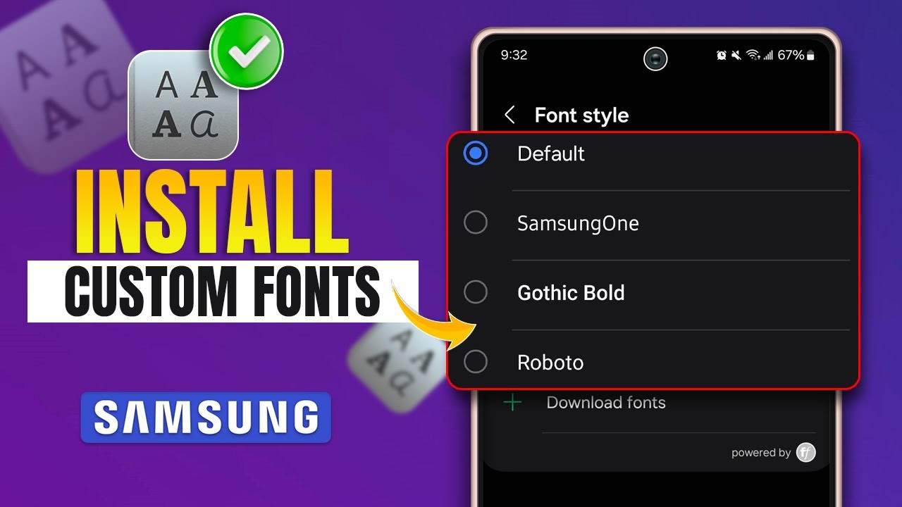 How to Install Custom Fonts on Your Samsung Phone - YouTube