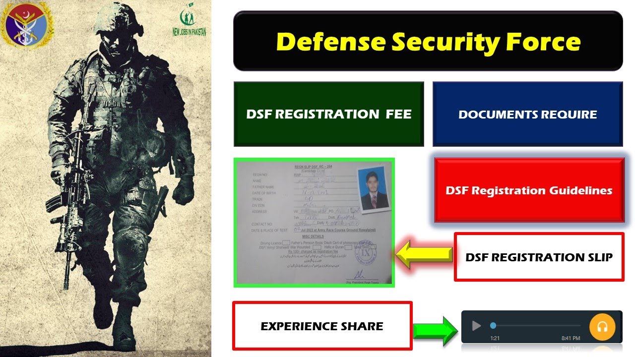 DSF JOBS 2022 | HOW TO APPLY DSF JOBS 2022 | DEFENCE SECURITY FORCE JOBS 2022 | DSF Registration ...