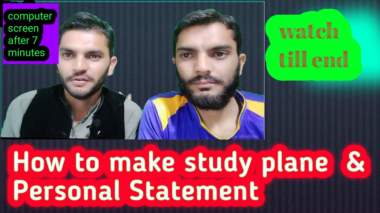 How to make study plan and personal statement || csc guide official ...