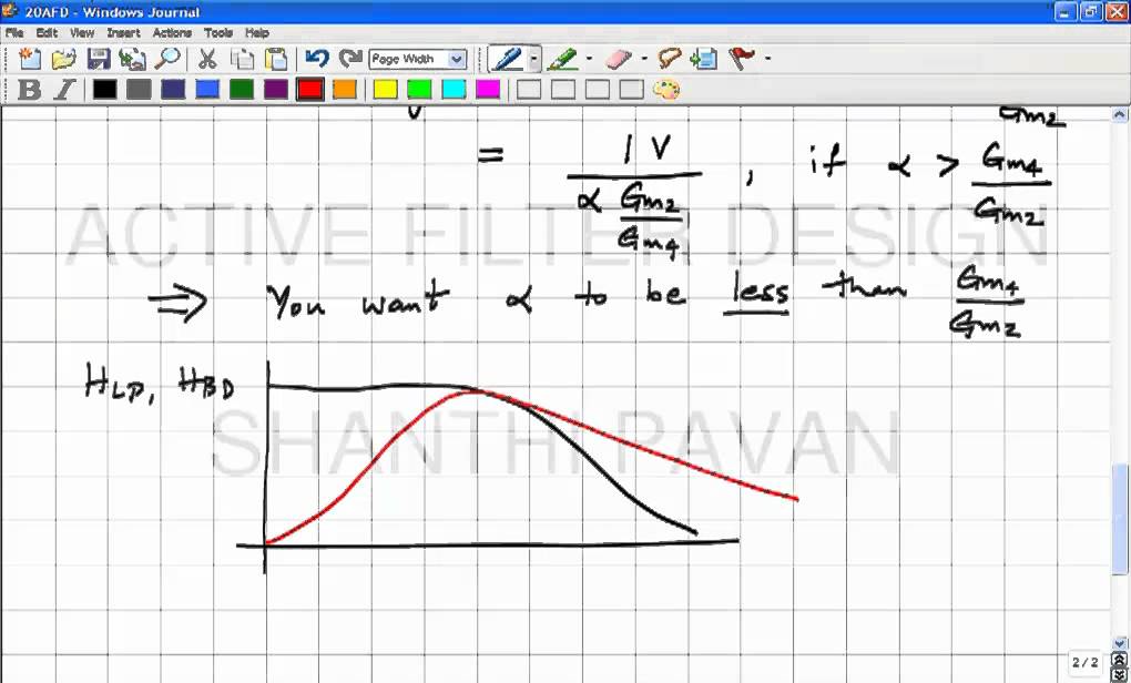AFD20 - Dynamic range scaling in active filters. - YouTube