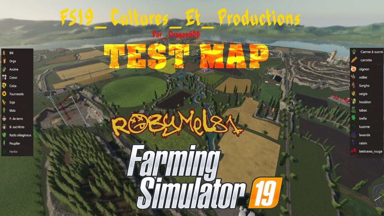 Farming Simulator 2019 - Cultures et Productions - TEST MAP (Solo Pc ...
