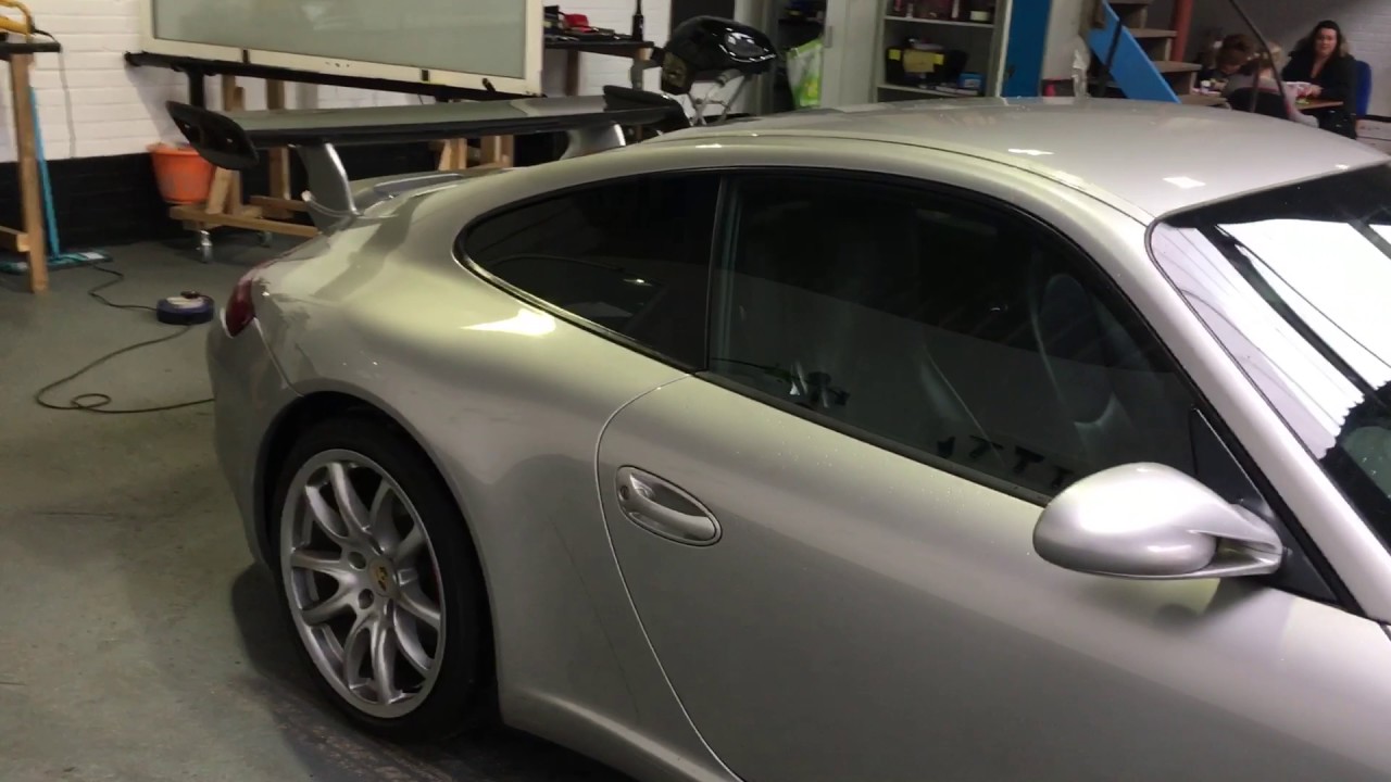 Porsche 997 GT3 Rear Window Tint - YouTube