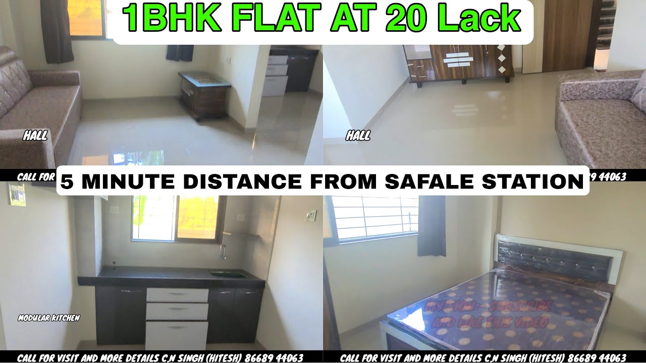 1BHK FLAT AT 20 LACK 5 MINUTE WALKING DISTANCE FROM SAFALE STATION ...