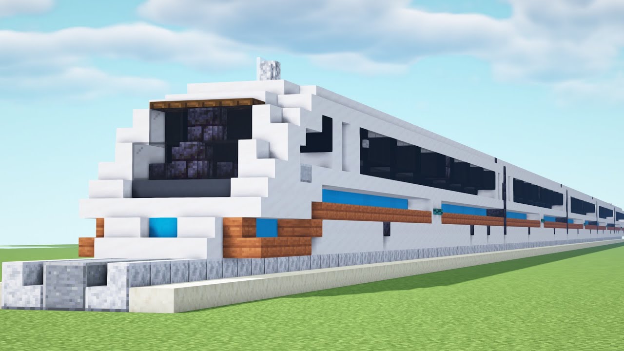 Minecraft Shanghai Maglev Transrapid Train Tutorial - YouTube