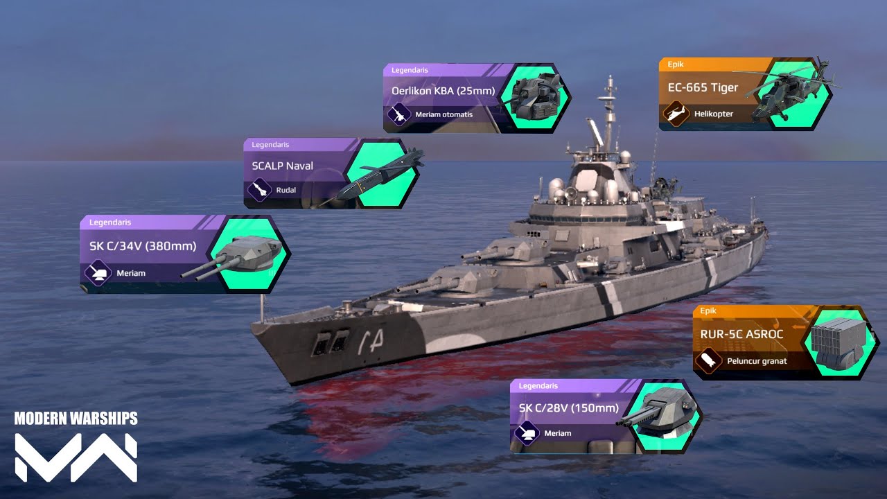FGS BISMARCK (H-41V) BUILD TO COUNTER HUAQING | GAME PLAY MODERN ...