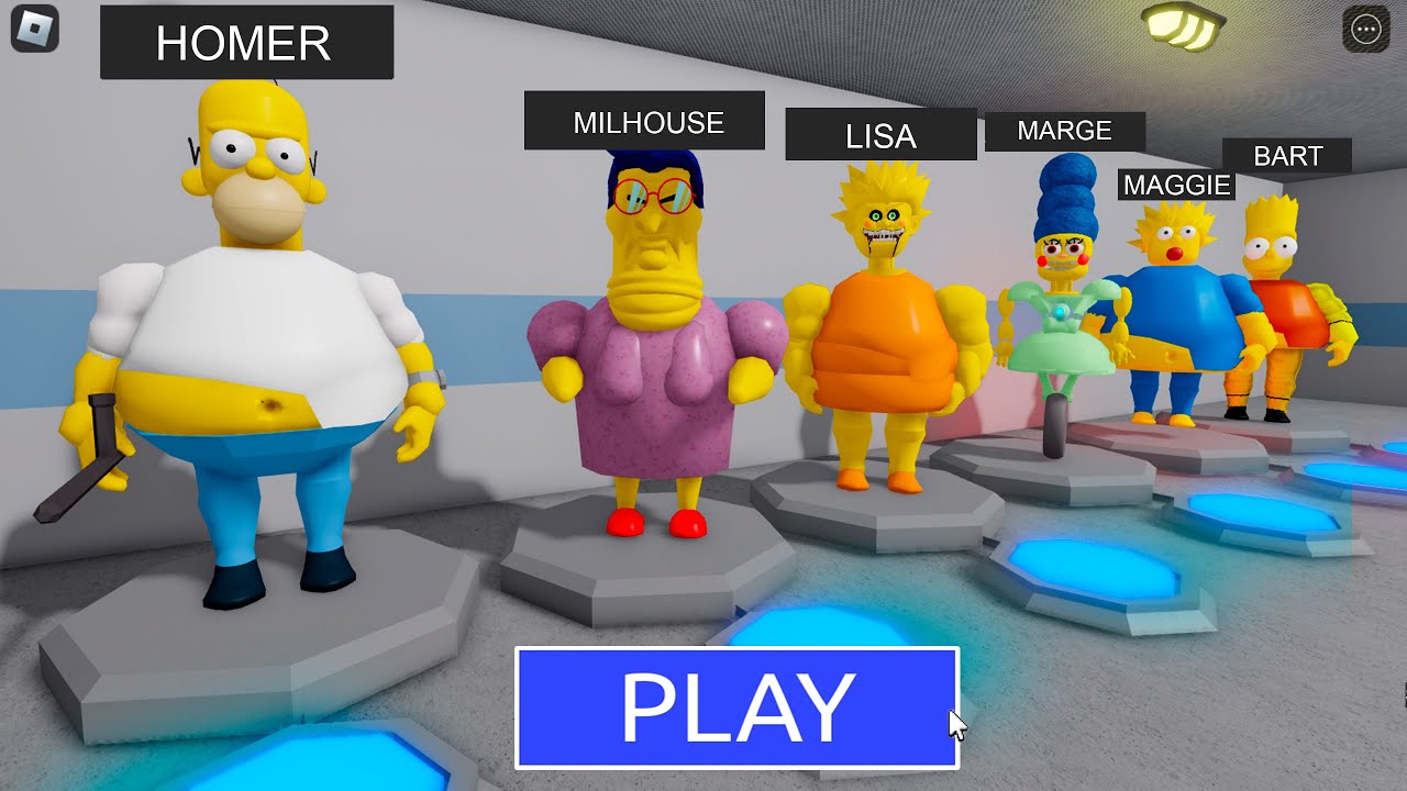 Escaping from a SIMPSONS BARRY'S PRISON RUN! And BECAME ALL SIMPSONS ...