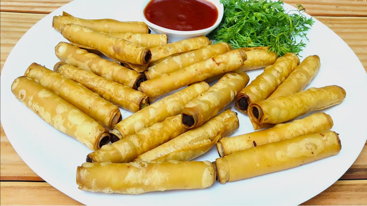Crispy Chicken Cigars | Freeze Store Fry Recipe | Chicken Snack Recipe ...